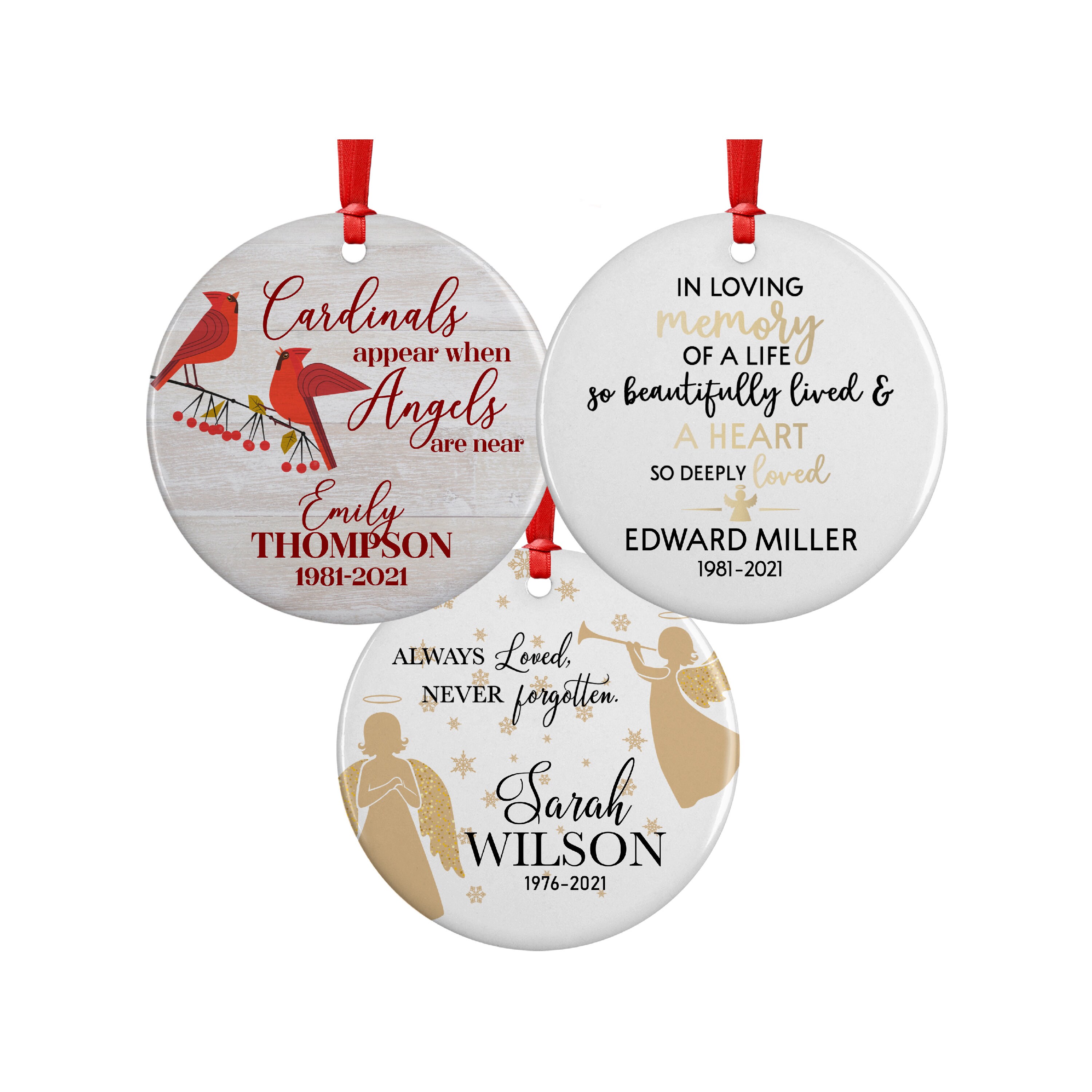 Personalized Memorial Ornament Custom in Loving Memory - Etsy