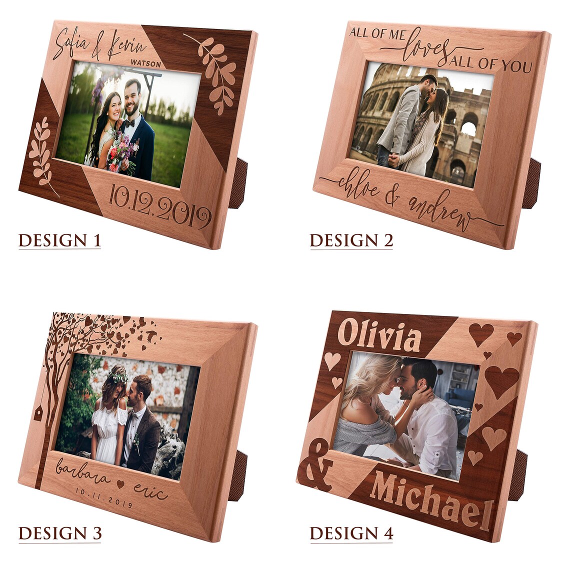 Personalized Photo Frame Engagement Photo Frame Wedding Gifts | Etsy