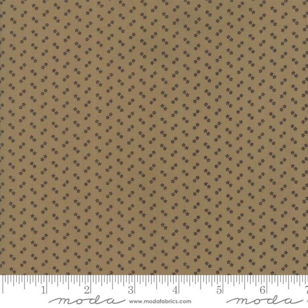 Moda Fabric — 1 Yard X 44" Moda Flower Garden Gatherings by Primitive ...