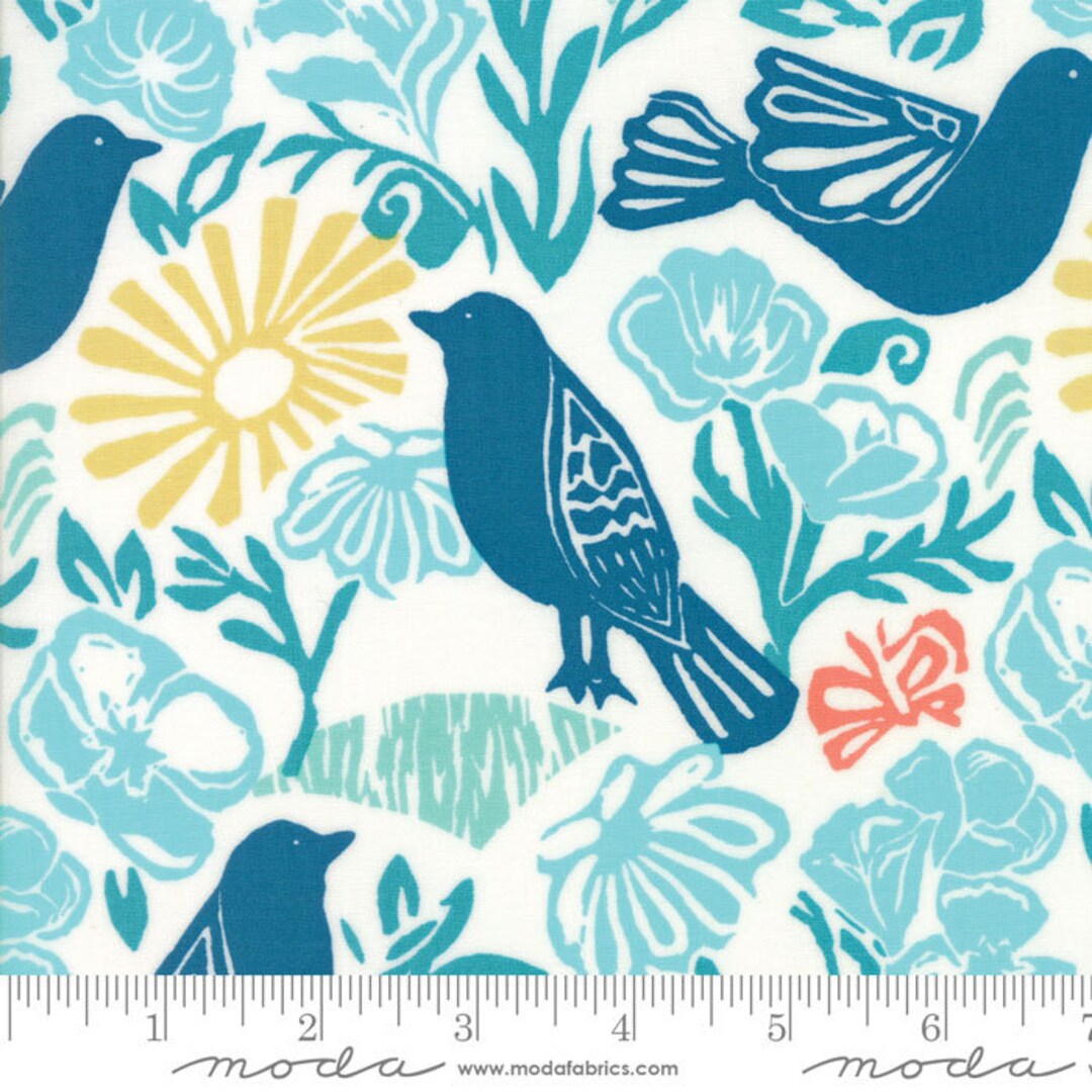 1 Yard x 44 Moda frühen Vogel von Kate Spanien Muster 27260-12 Quilting ...