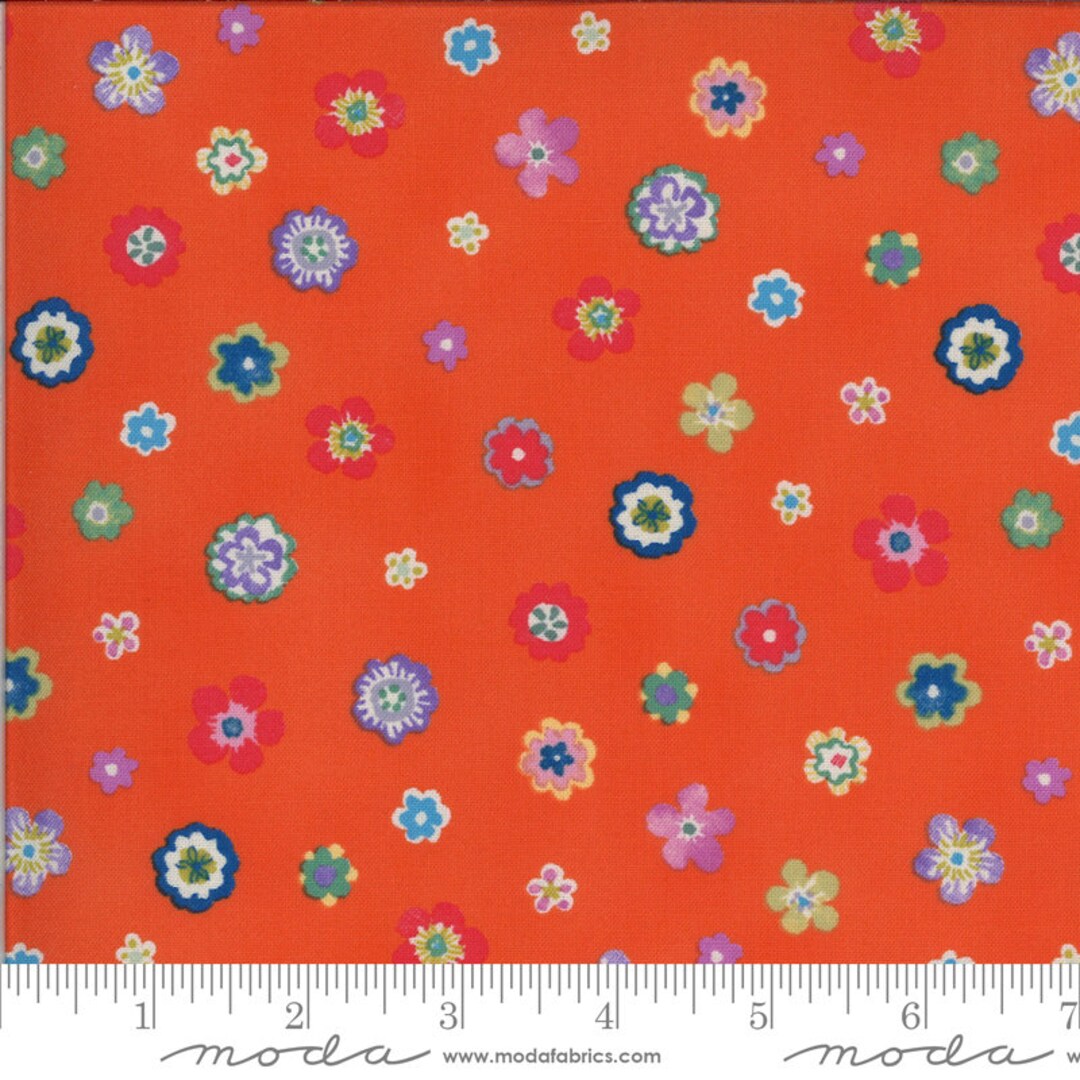 Moda Fabric — 1 Yard X 44" Moda Lulu by Chez Moi Pattern # 33585-13 ...