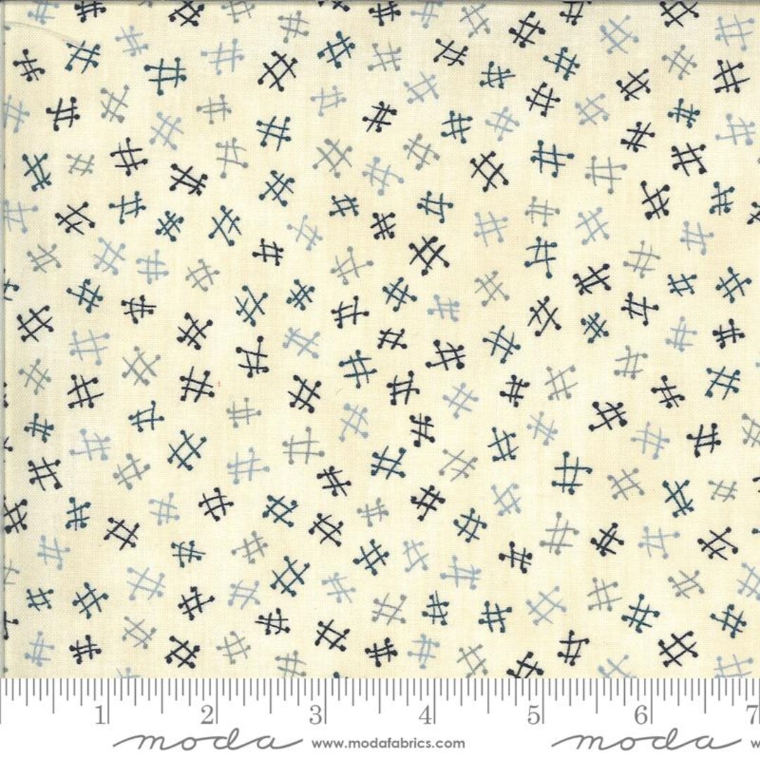 Moda Fabric---1 Yard X 44" Moda the Blues by Janet Clare Pattern ...