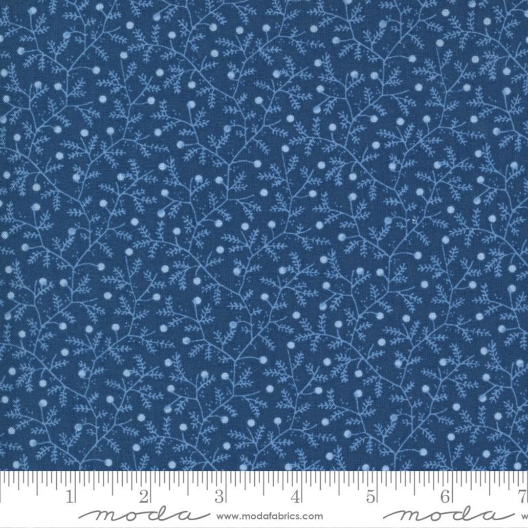 Moda Fabric — 1 Yard X 44" Moda Crystal Lane by Bunny Hill Designs ...