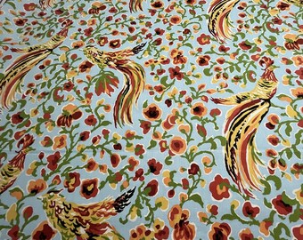 Mod Bird Fabric Birdwaves by Gaiamarfurt Mod Folk Bird Home Decor ...