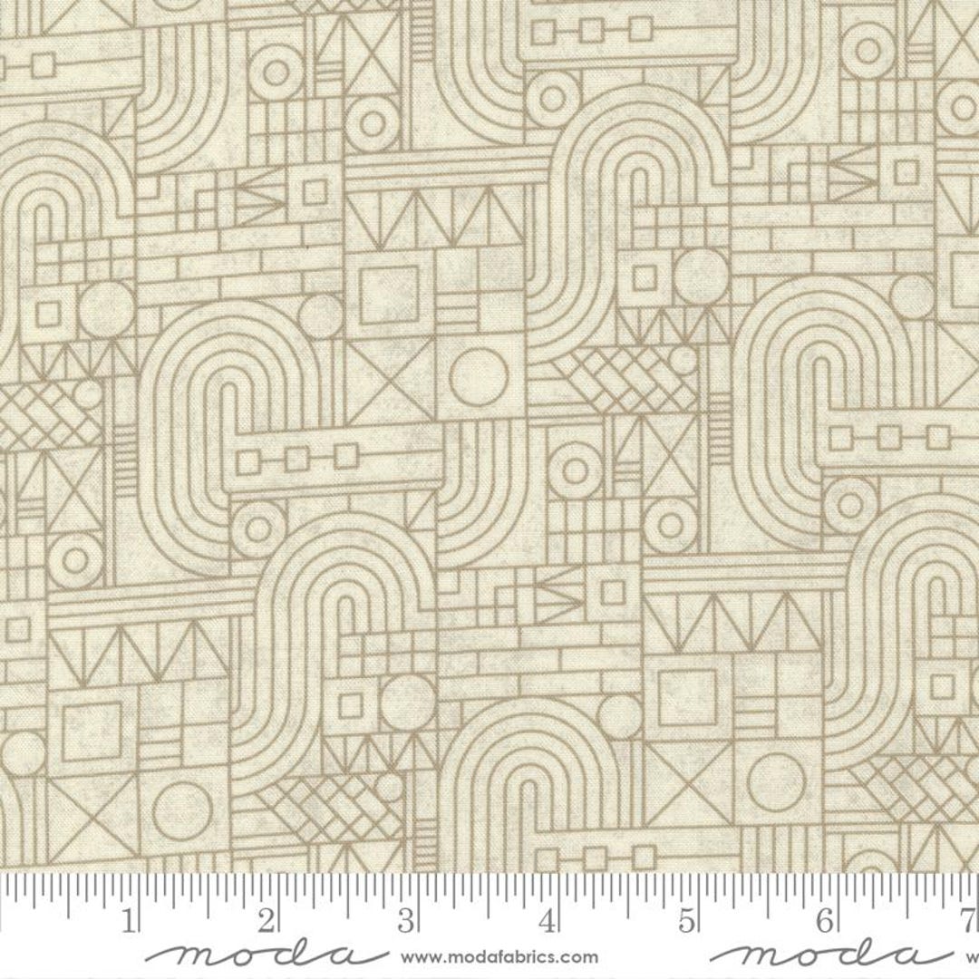 Moda Fabric — 1 Yard X 44" Moda Decorum by Basic Gray Pattern # 30682-11 Quilting Cotton Fabric ...