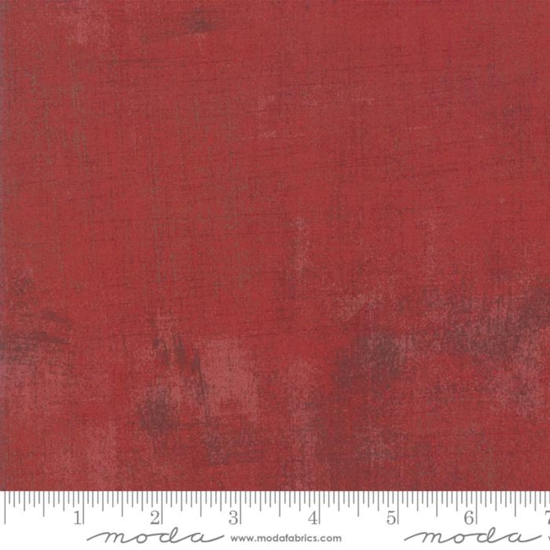 Moda Fabric — 1 Yard X 44" Moda Grunge Deep Reds and Muted Deep Pink by ...