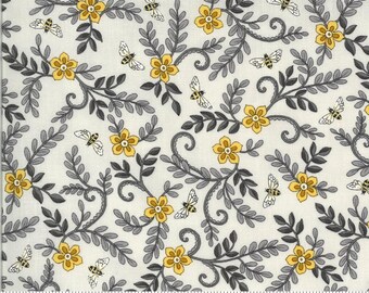 Moda Fabric---1 Yard X 44" Bee Joyful by Deb Strain Pattern # 19871-14 ...