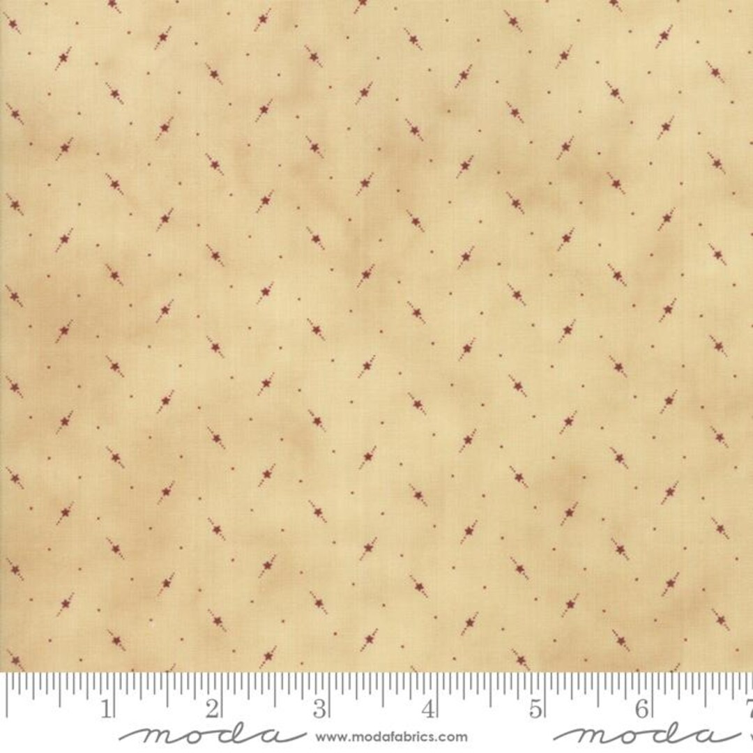 Moda Fabric 1 Yard X 44 Moda Star and Stripe Gatherings by Primitive ...