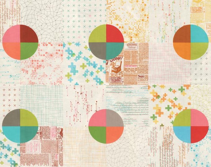 Moda Fabric — 1 Yard X 44" Moda Modern Backgrounds Colorbox by Brigitte ...