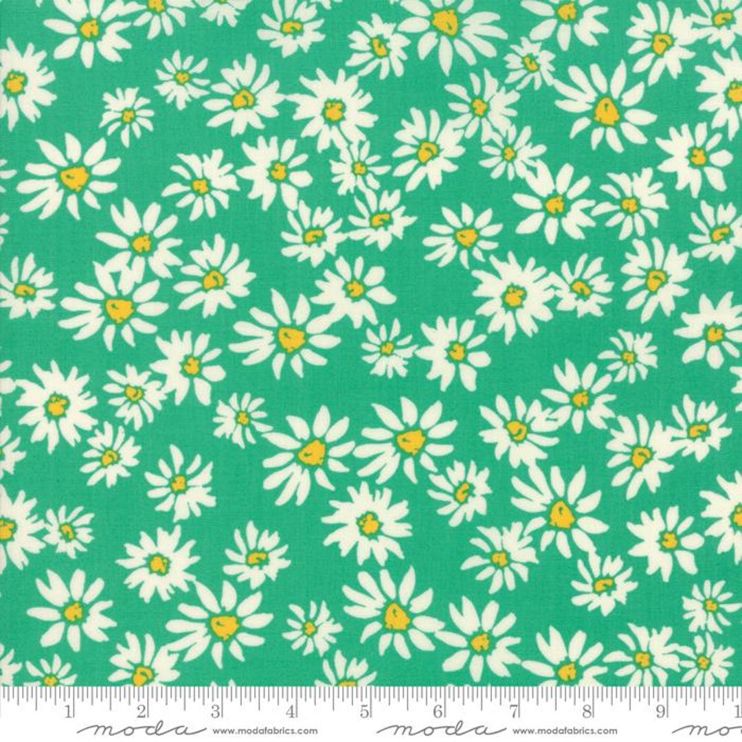 Moda Fabric — 1 Yard X 44" Painted Garden by Crystal Manning Pattern ...