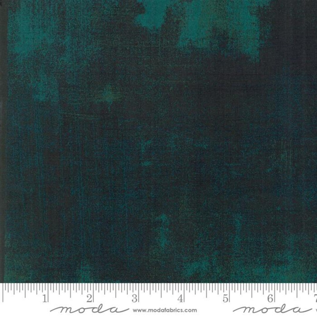 Moda Fabric -- 1 Yard X 44" Moda Grunge Green and Blue by Basic Grey ...