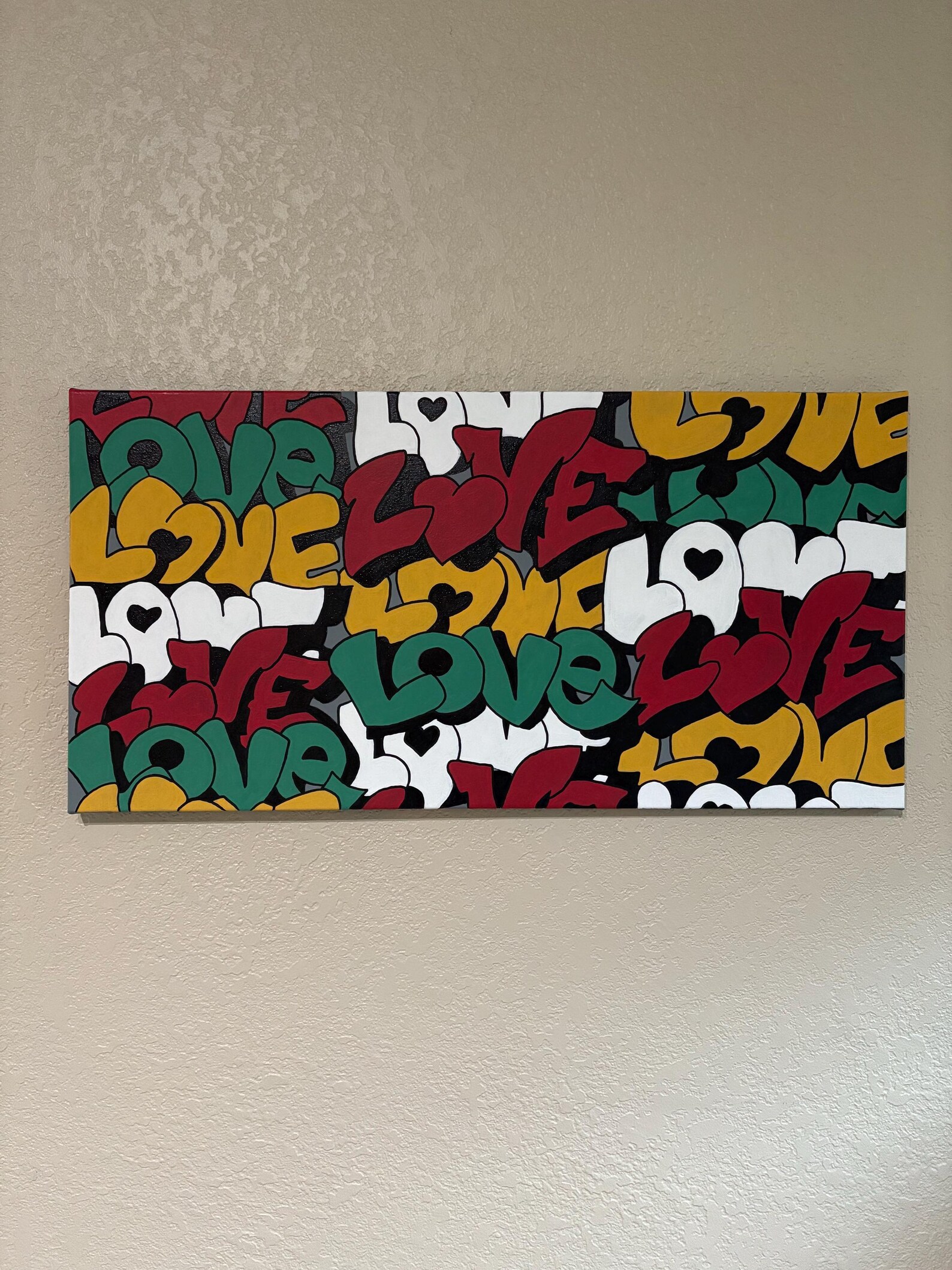 Love Graffiti Painting - Etsy