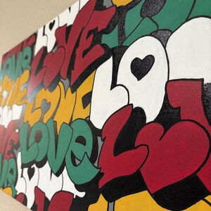 Love Graffiti Painting - Etsy