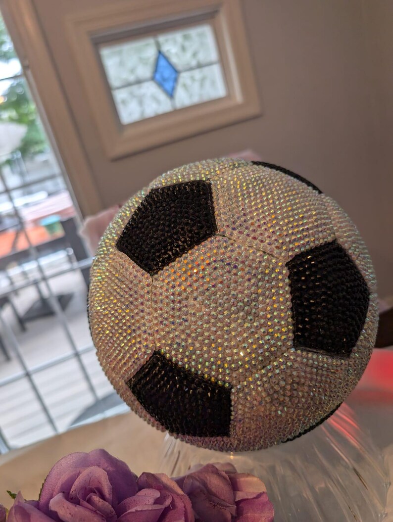 Rhinestone Bling Soccer Ball, Size 4 - Etsy