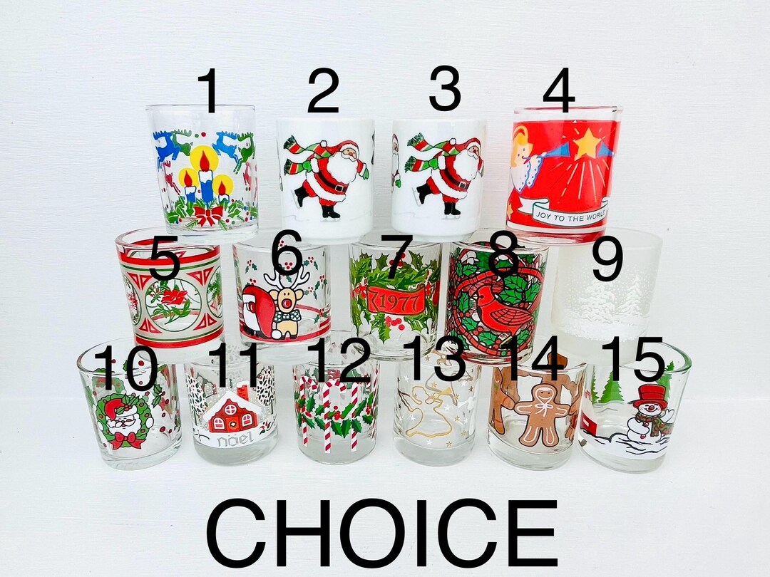 Choice-vintage Christmas Votive Candle Holder~glass & Bisque~santa ...