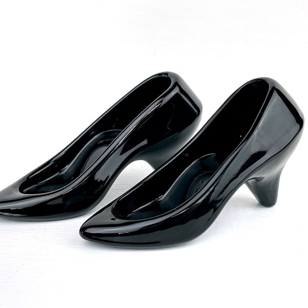 Vintage Glass Shoe - Etsy