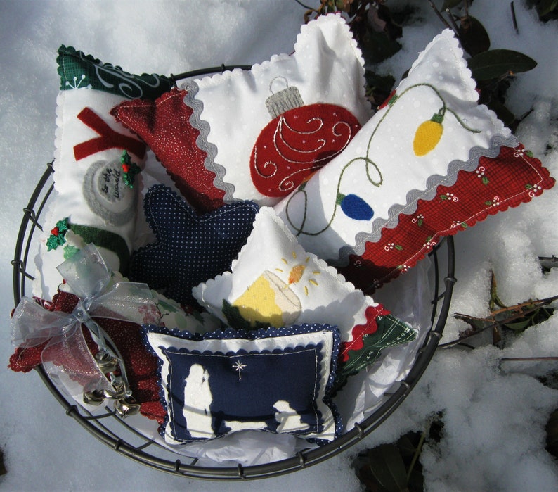 PDF Pattern: Christmas Bowl Fillers, Instant Download, Winter ...
