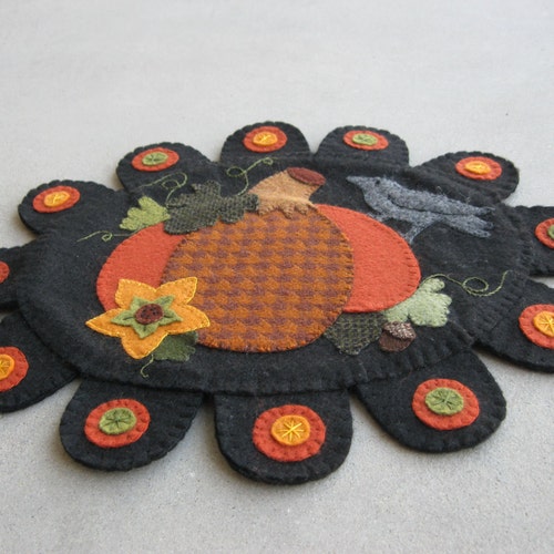 Penny Rug Applique Wool Pattern Scissors Case Holder Wool Felt - Etsy