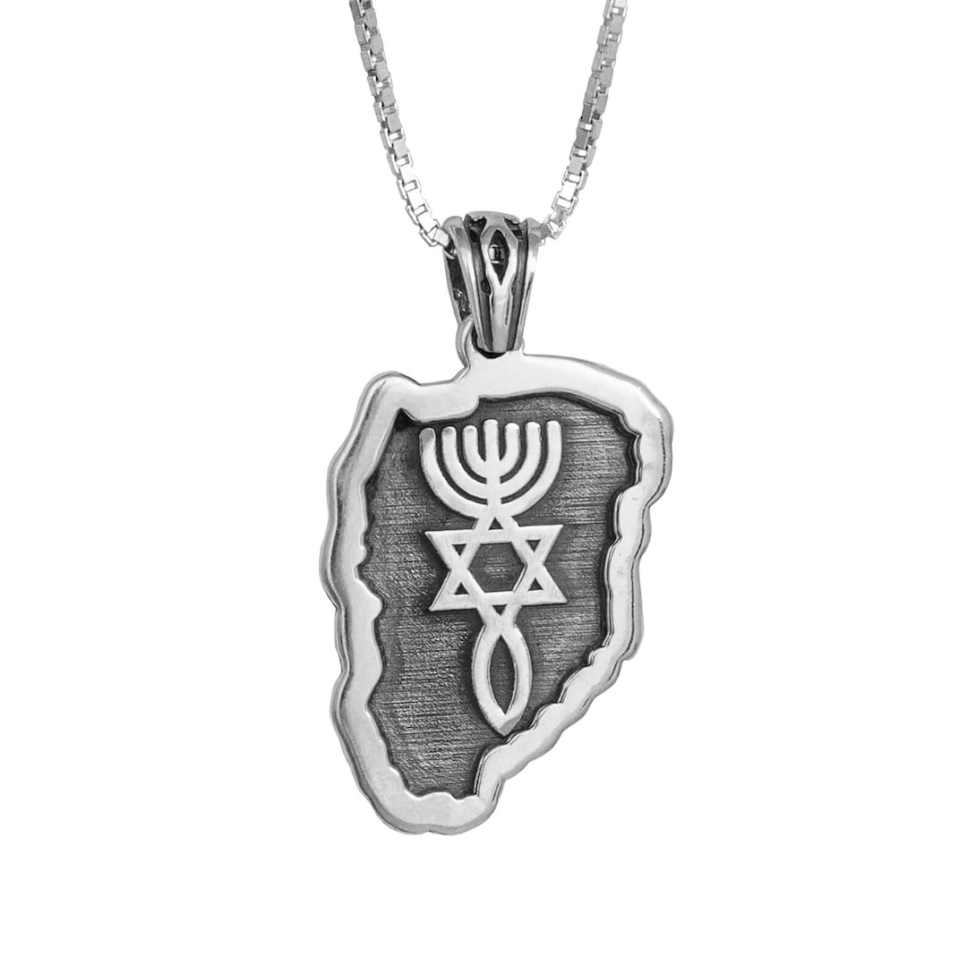 Silver 925 Pendant With Messianic Seal Jewish Christian Jewelry ...