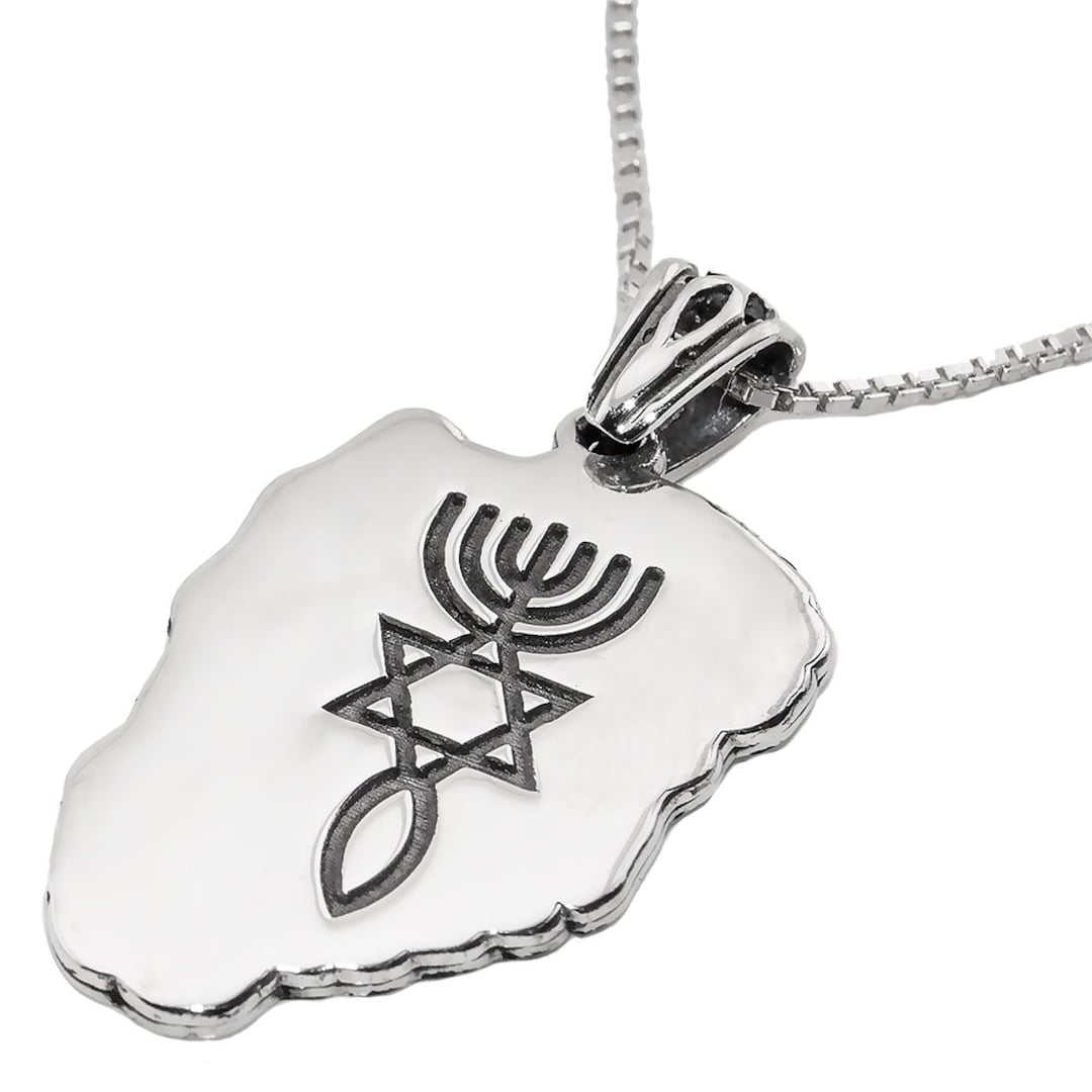 Silver Pendant With Messianic Seal Jewish Christian Jewelry Silver 925 ...