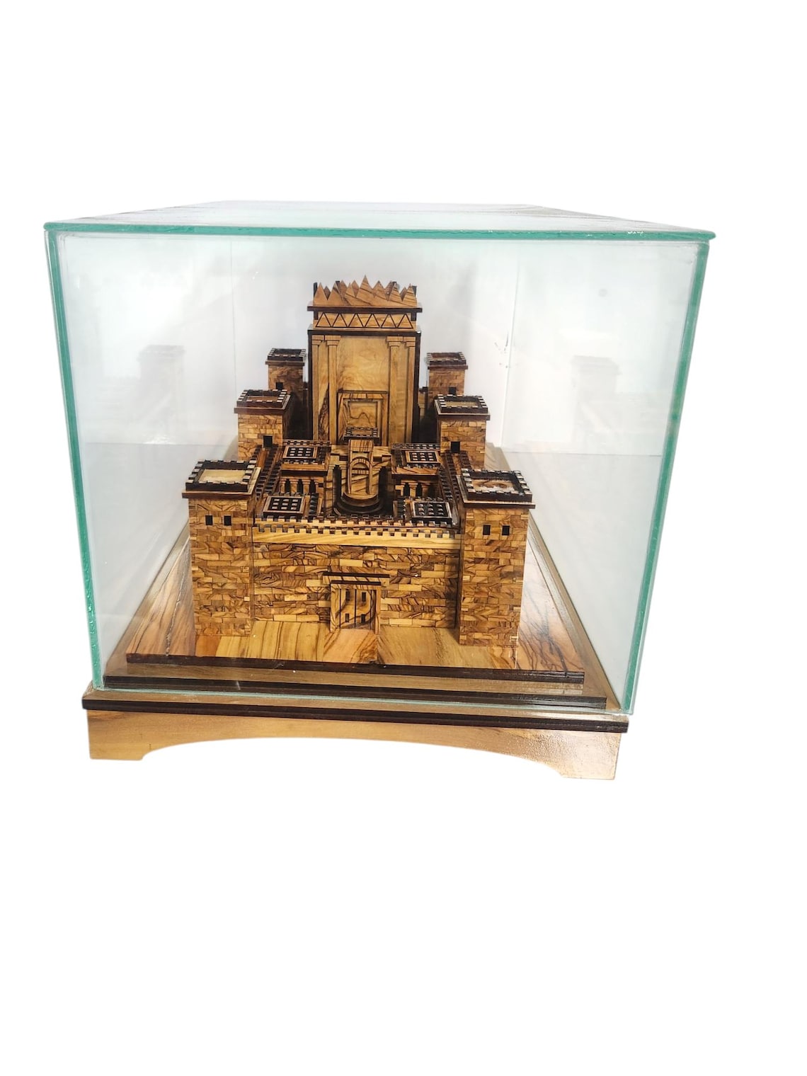 The Second Temple Model Handmade Jewish Jerusalem Olive Wood Judaica - Etsy