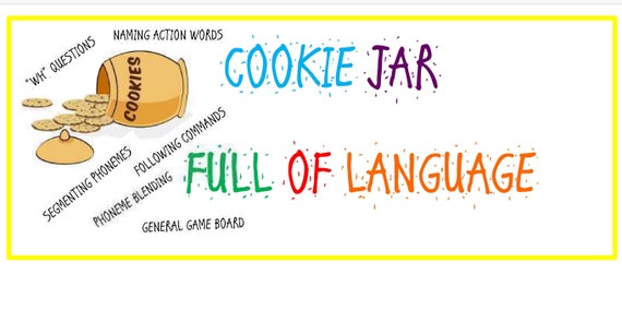 Cookie Jar Full of Language Speech Therapy Printable Activity | Etsy