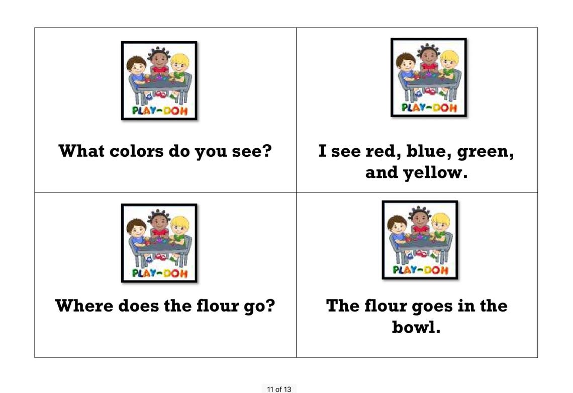 Play-doh Speech Therapy Printable Lesson Plan Activity Book, Expressive ...