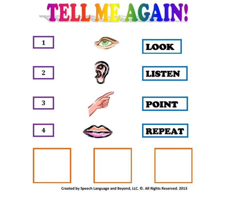 Tell Me Again-speech Therapy Printable Language Book for Toddlers and ...
