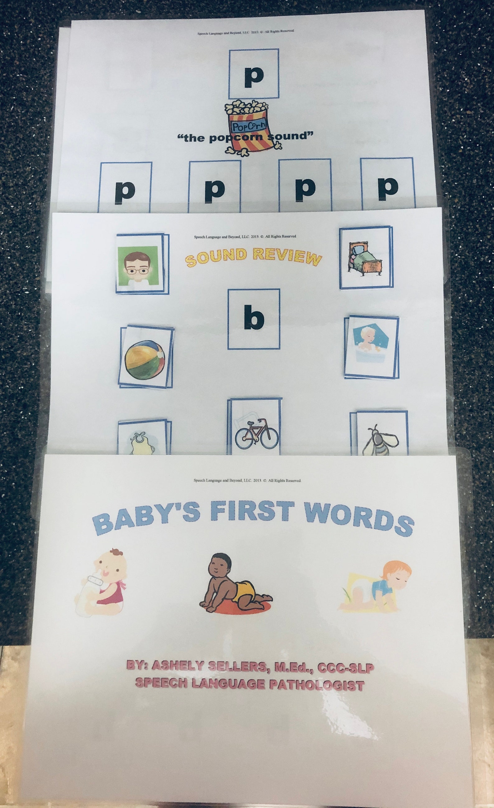Baby's First Words Speech Therapy Assembled Activity Book Toddlers ...