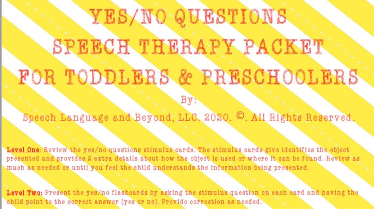 Yes-no Detailed Speech Therapy Flashcards for Toddlers and Preschooler ...