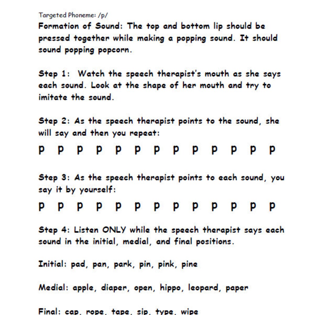 Sound Isolation Speech Therapy Activity Book for Articulation for ...