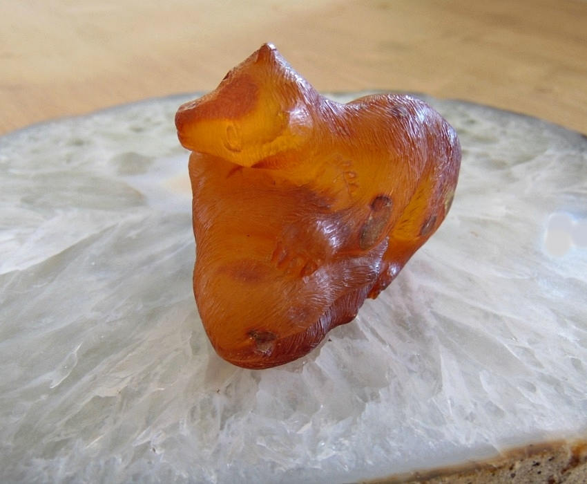 Amber Sculpture Bear Figurines Unique Gift Animal Gemstone Hand Carved ...
