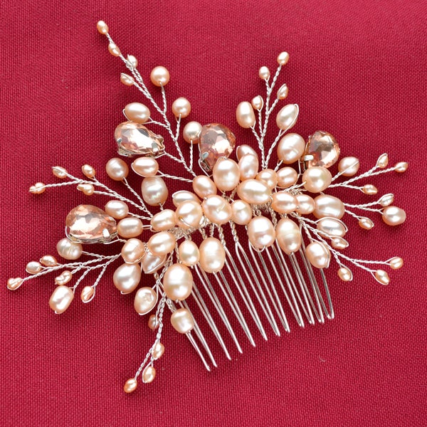 Pink Hair Comb - Etsy