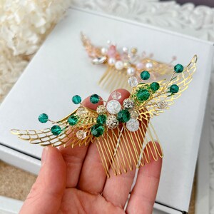 Golden Snitch Wings Wedding Hair Comb, Magical Headpiece, Bridal Boho ...