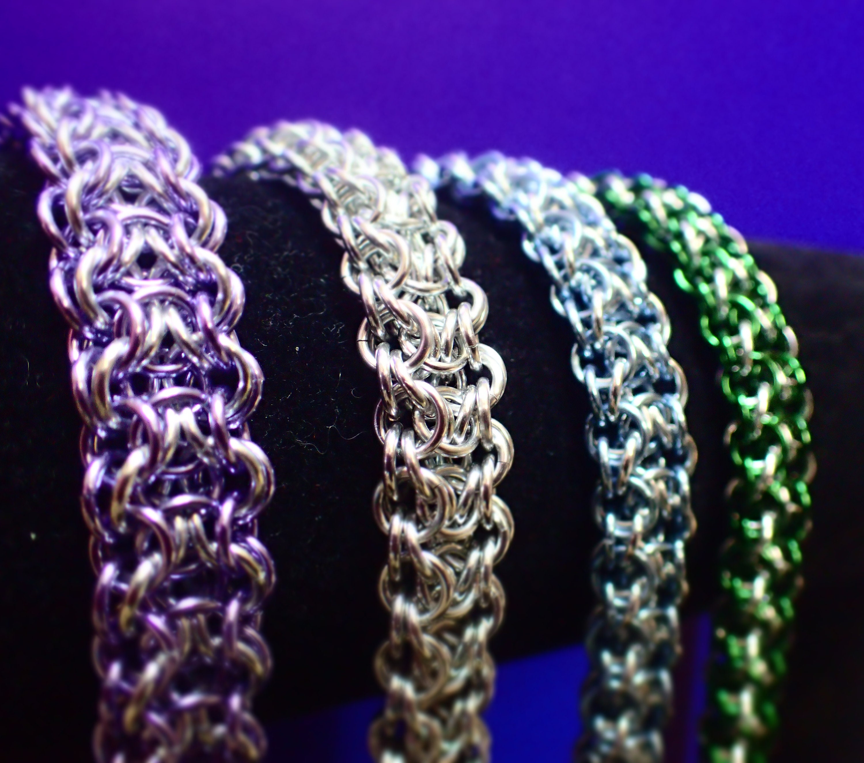 Elfweave Chainmail Bracelet With Border - Etsy