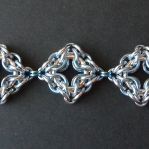 Celtic Diamonds Chainmail Bracelet - Etsy