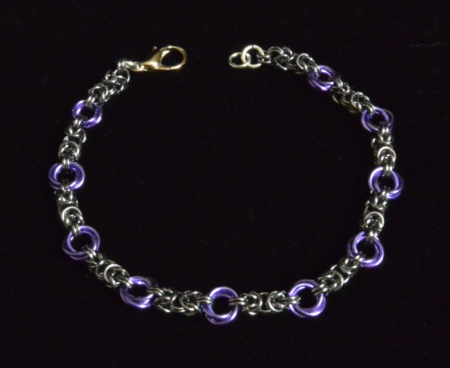 Byzantine Rose Chainmail Bracelet - Etsy