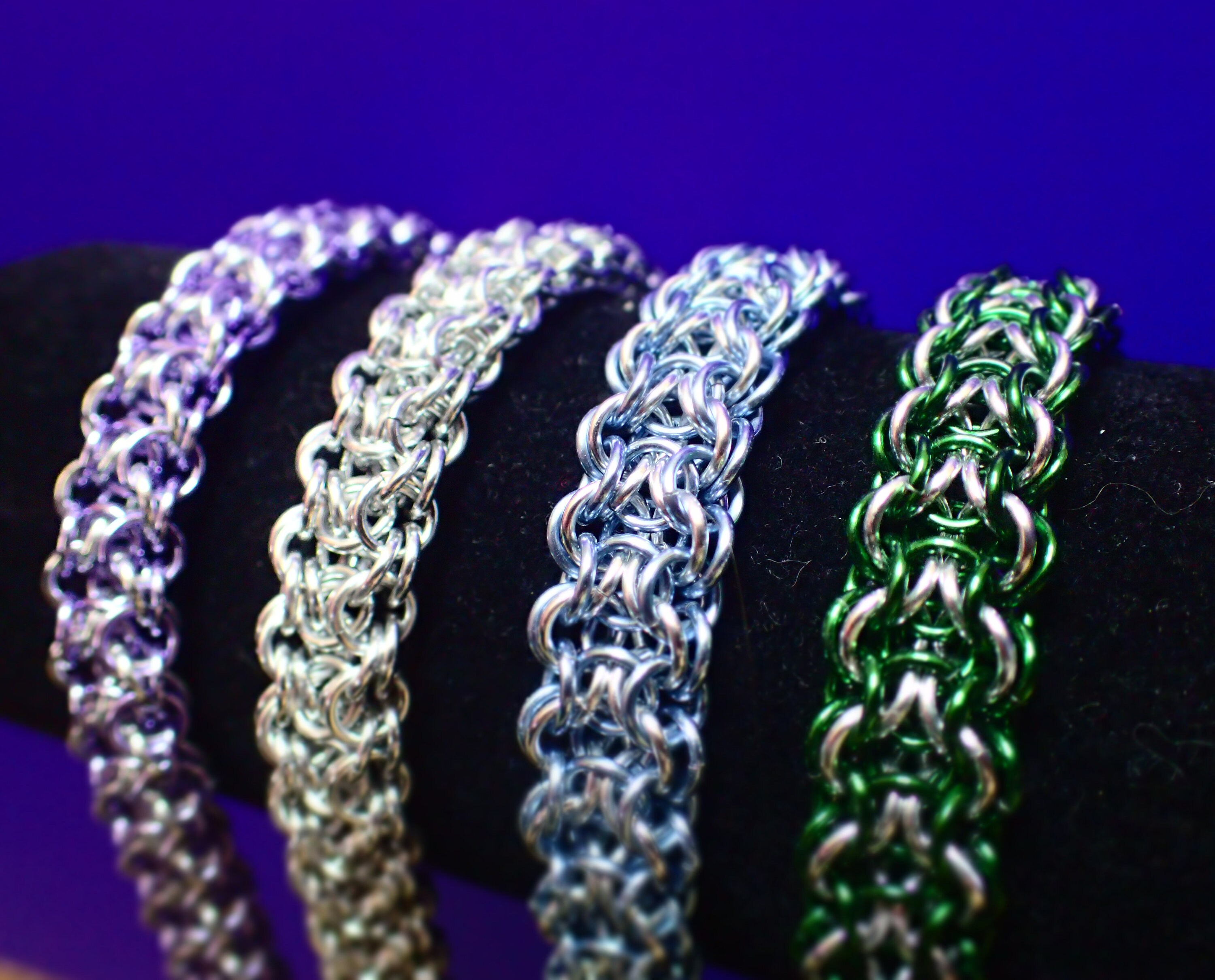 Elfweave Chainmail Bracelet With Border - Etsy