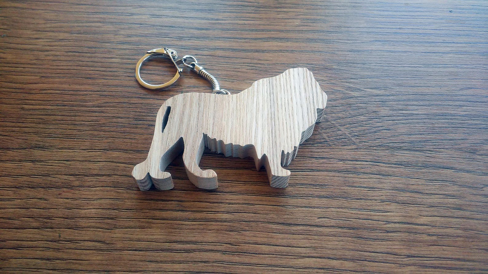 Wooden Lion Key Chain Wood Lion Wild Animal Key Fob Hand Cut | Etsy