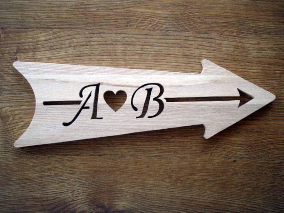 Personalized Wood Arrow Sign, Wooden Sign, House Sign, Home Decor ...
