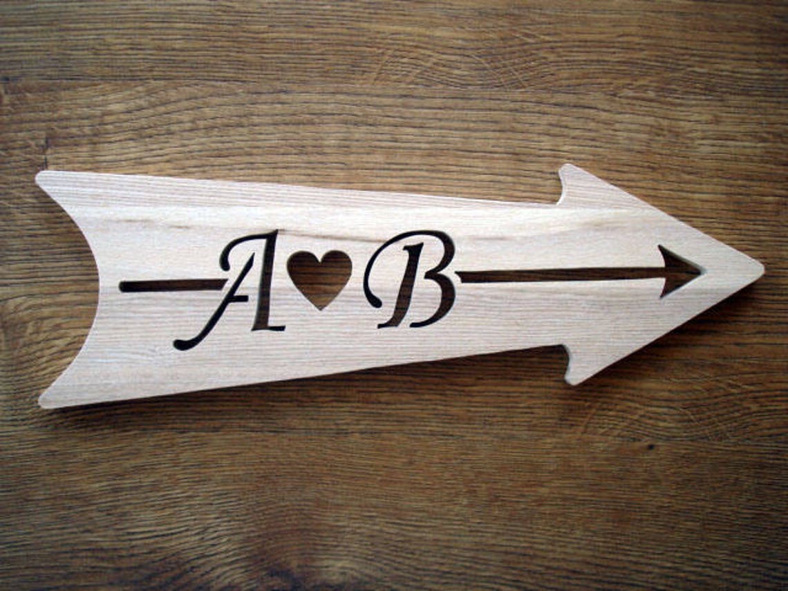 Personalized Wood Arrow Sign Wooden Sign House Sign Home | Etsy