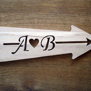 Personalized Wood Arrow Sign, Wooden Sign, House Sign, Home Decor ...