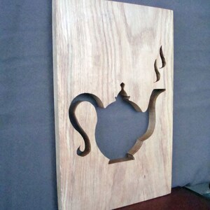 Wooden Kitchen Wall Hanging Sign, Tea Pot Sign, House Sign, Kitchen ...