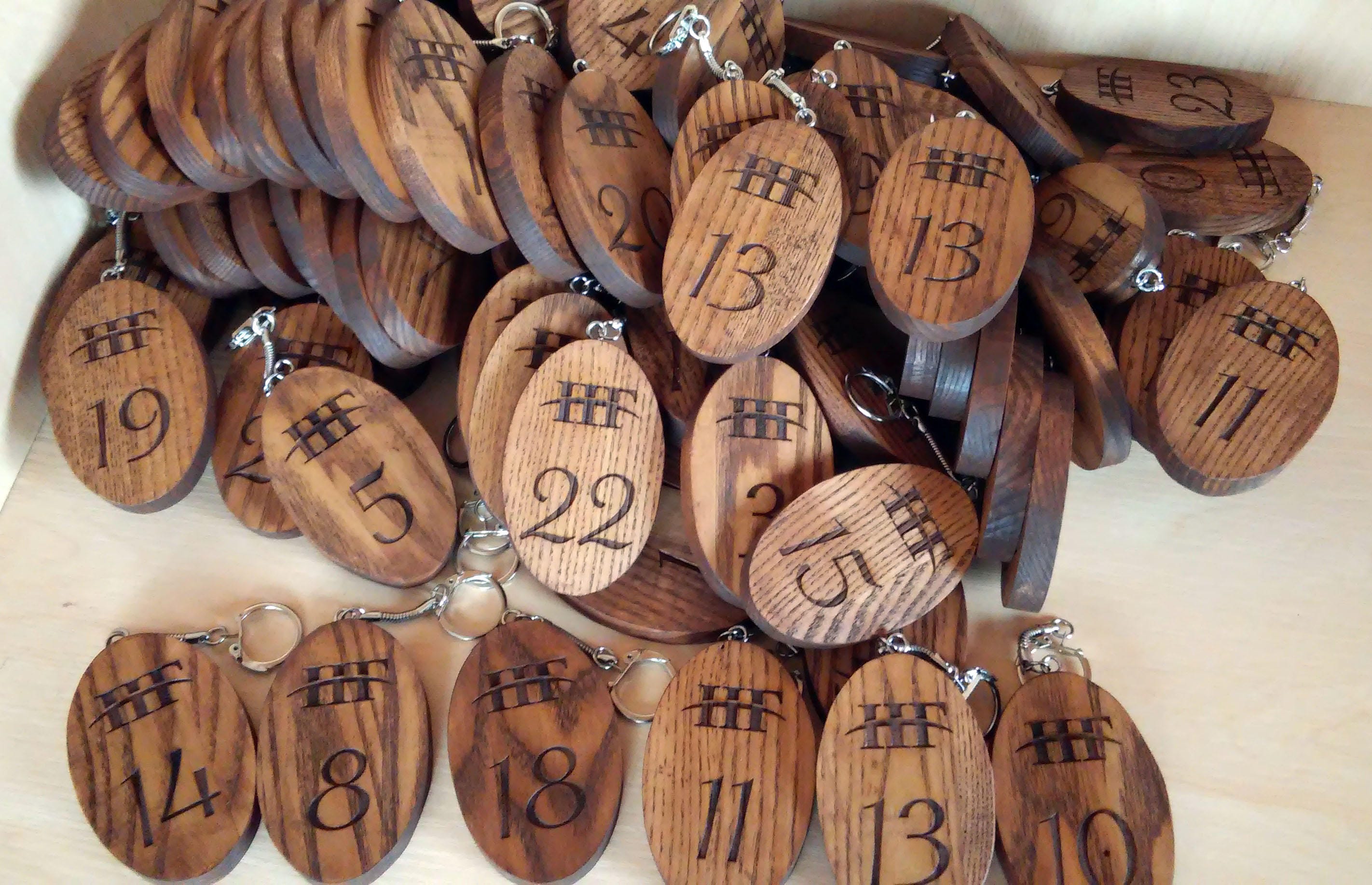 Wooden Oval Shape Personalized Key Chain Wood Key Fob Hand Cut - Etsy