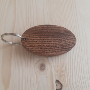 Wooden Oval Shape Key Chain Wood Key Fob Hand Cut With Numbers From 1 ...