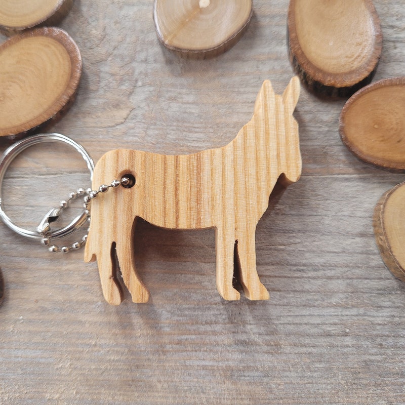Wooden Key Ring - Etsy