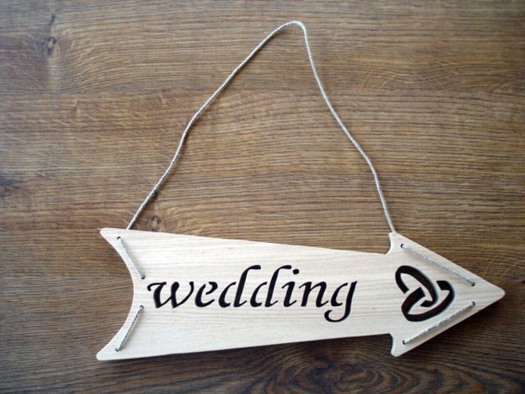 Wood Wedding Arrow Sign, Wooden Sign, House Sign, Home Decor ...