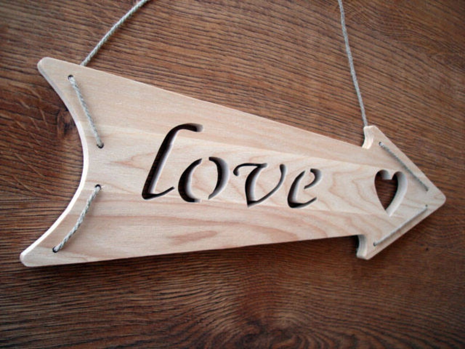 Wood Love Arrow sign Wooden Sign House sign Home Decor | Etsy