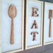 Wooden Kitchen Wall Hanging Sign 16'' Fork Spoon EAT - Etsy