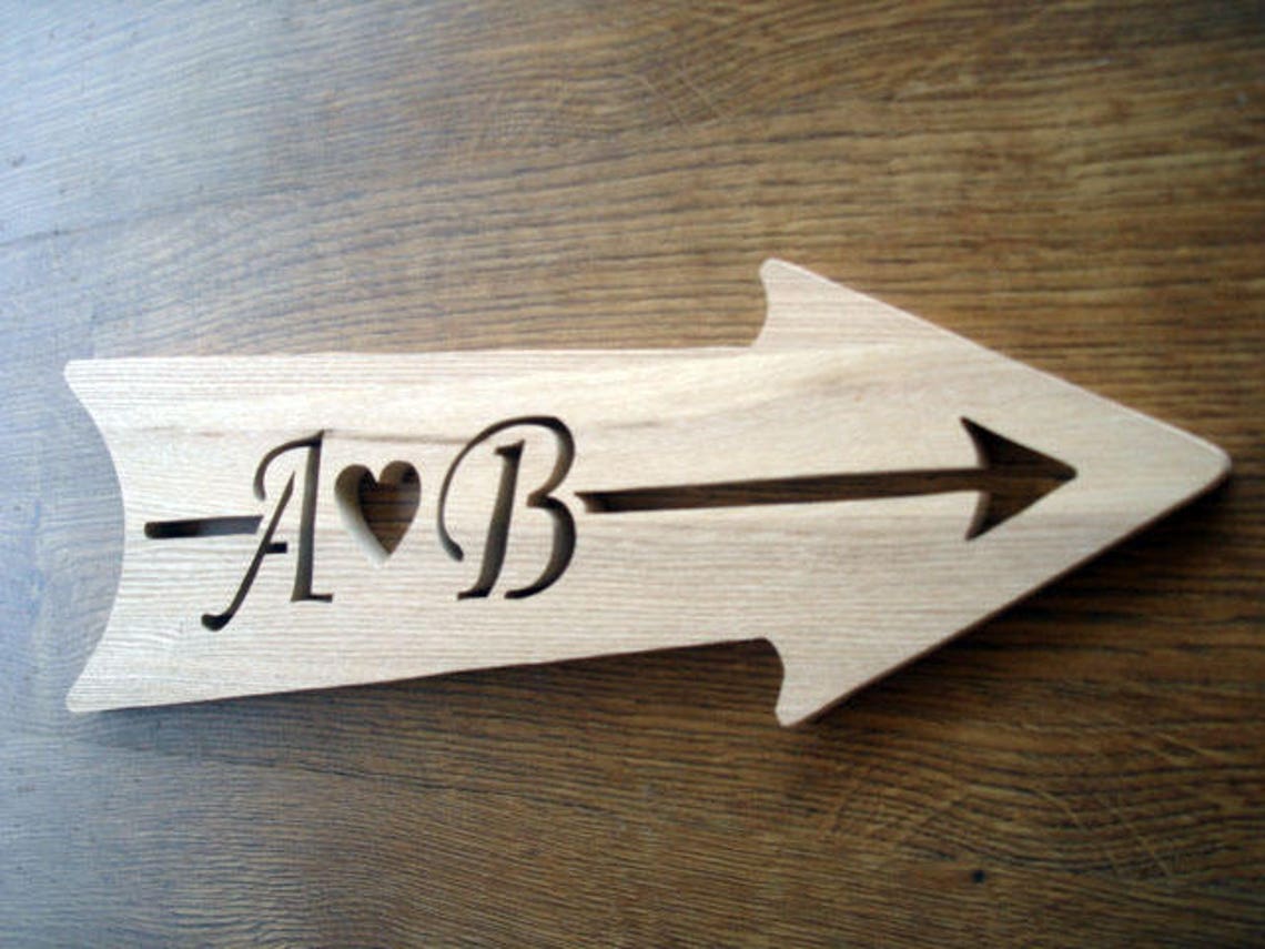 Personalized Wood Arrow Sign Wooden Sign House Sign Home | Etsy